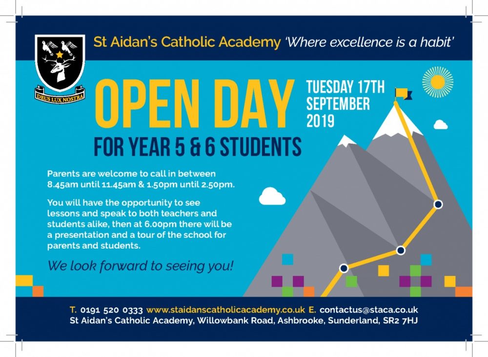 Year 5 and 6 Open Day and Evening - St. Aidan's Catholic Academy St ...